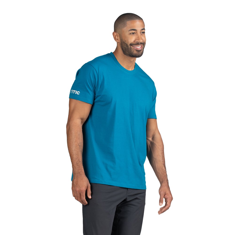 RTIC Logo Short Sleeve T-Shirt, Lake Blue, XL