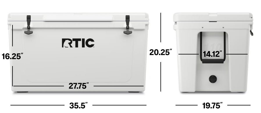 110 QT Ultra-Tough Hard Cooler: Large Capacity | RTIC